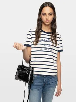 Zadig&Voltaire Jack Mini Vintage Patent Bag - Black
