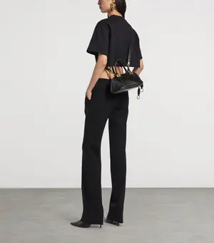 Balenciaga Mini Leather Bowling Bag