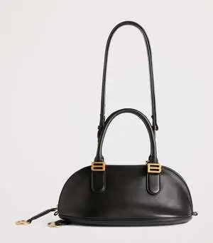 Balenciaga Mini Leather Bowling Bag