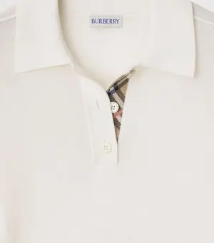 Burberry Wool Check-trim Polo Shirt
