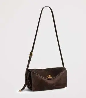 Balenciaga Medium Calfskin Le 7 Shoulder Bag - Brown