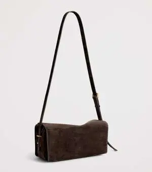 Balenciaga Medium Calfskin Le 7 Shoulder Bag - Brown