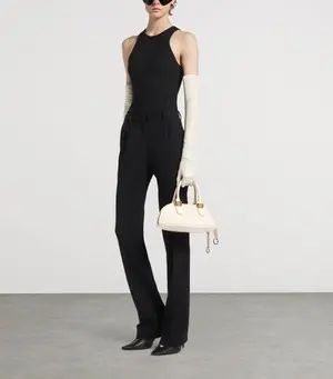Balenciaga Mini Leather Bolero Bowling Bag