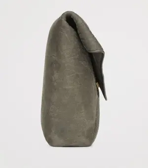 Saint Laurent Large Cassandre Envelope Pouch - Grey