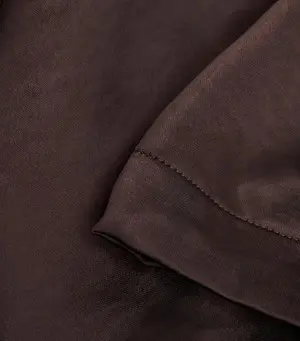 SKIMS Satin Oversized Shirt - Brown
