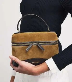 Sandro Suede Tangolino Vanity Bag