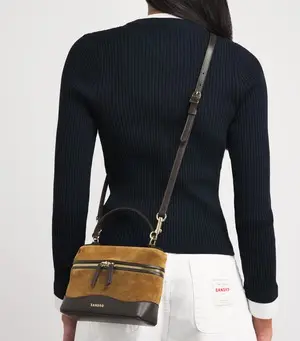 Sandro Suede Tangolino Vanity Bag