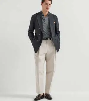 Brunello Cucinelli Cotton Polo Sweater - Grey