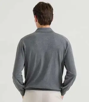 Brunello Cucinelli Cotton Polo Sweater - Grey