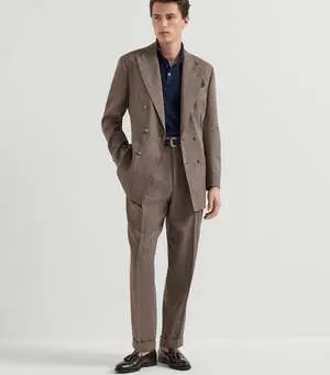 Brunello Cucinelli Cotton Rib-knit Polo Shirt