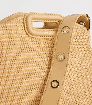 Maje Miss M Raffia Shoulder Bag