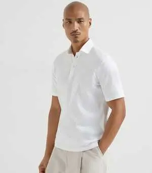 Brunello Cucinelli Cotton Jersey Polo Shirt