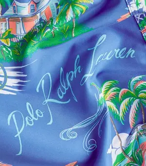 Polo Ralph Lauren Printed Traveller Swim Shorts - Blue