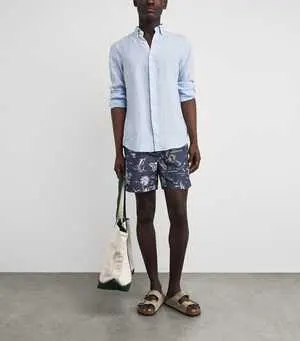 Polo Ralph Lauren Printed Traveller Swim Shorts - Blue