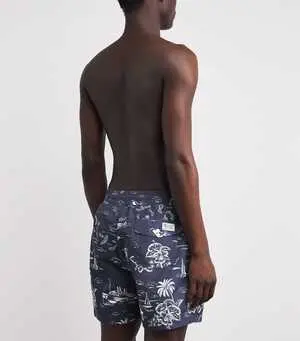 Polo Ralph Lauren Printed Traveller Swim Shorts - Blue