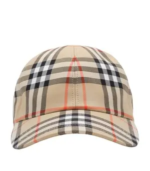 Burberry Check Baseball Cap - Neutral