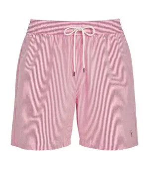 Polo Ralph Lauren Seersucker Traveller Swim Shorts - Pink