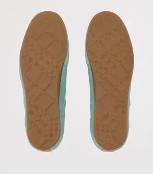 Burberry Leather Knight Runner Sneakers - Blue