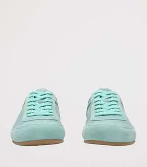 Burberry Leather Knight Runner Sneakers - Blue