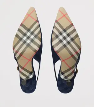 Burberry Lf Dame Slingback Heels 55