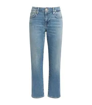 7 For All Mankind Calie Mid-rise Straight Jeans