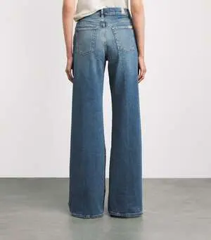 7 For All Mankind Lotta High-rise Wide-leg Jeans - Blue