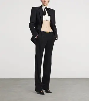 Balenciaga Wool And Silk Cocoon Blazer