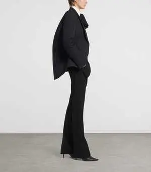 Balenciaga Wool And Silk Cocoon Blazer