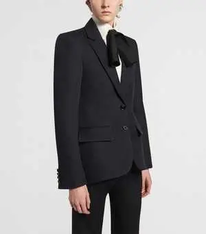 Balenciaga Wool And Silk Cocoon Blazer