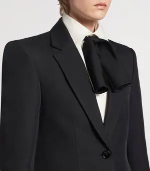 Balenciaga Wool And Silk Cocoon Blazer