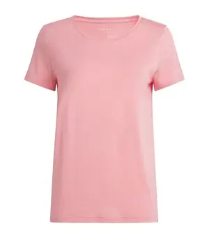 Derek Rose Micro Modal Lara Pyjama Top - Pink