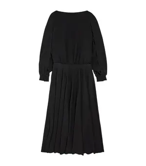 Balenciaga Silk-wool Balloon Maxi Dress