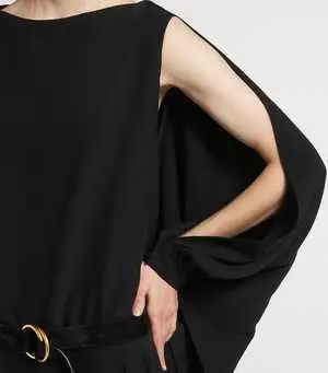 Balenciaga Silk-wool Balloon Maxi Dress