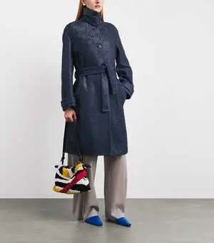 Loewe Lamb Leather Tailored Coat