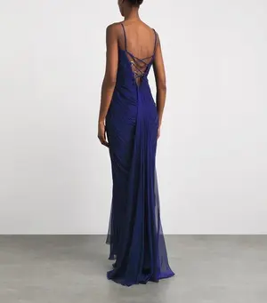 MARIA LUCIA HOHAN Silk Victoria Maxi Dress