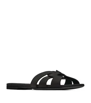 Saint Laurent Leather Tribute Sandals