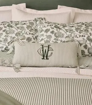 PEACOCK ALLEY Caitlin Bow Pillow