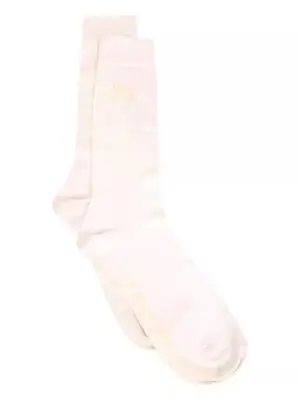 Givenchy Logo-embellished Socks - Neutrals