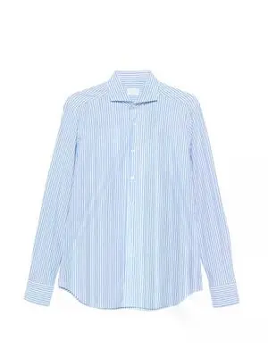 XACUS Striped Long-sleeve Shirt - Blue