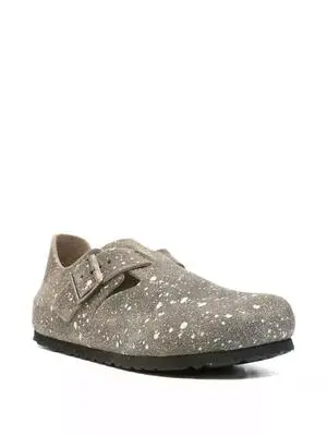 BIRKENSTOCK 1774 X Song For The Mute Speckled-suede Loafers - Grey