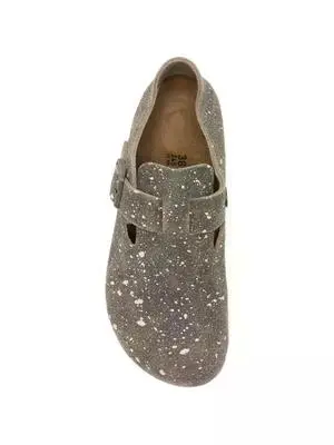 BIRKENSTOCK 1774 X Song For The Mute Speckled-suede Loafers - Grey