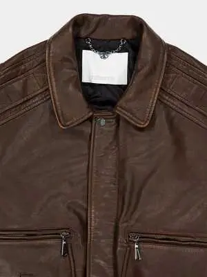 Rabanne Leather Zip-front Jacket