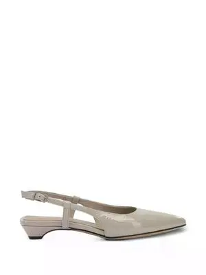 POMME D´OR Greta Patent Leather Slingback Pumps