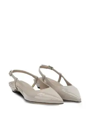 POMME D´OR Greta Patent Leather Slingback Pumps
