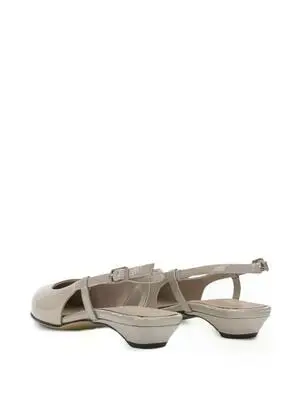 POMME D´OR Greta Patent Leather Slingback Pumps