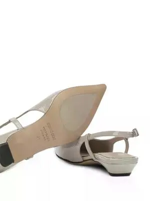POMME D´OR Greta Patent Leather Slingback Pumps