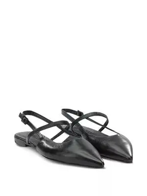 POMME D´OR Pointed-toe Slingback Flat Pumps