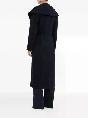 Rebecca Vallance Bower Belted Wool Coat - Blue