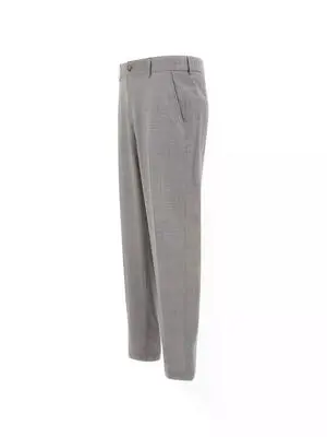 BOSS Virgin Wool Trousers - Grey