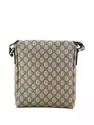 Gucci Flap Messenger Gg Coated Canvas Small Crossbody Bag - Brown